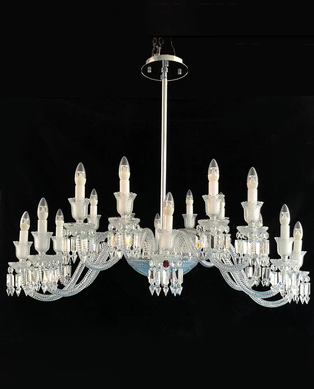 16 Lights Ellipse Crystal Lighting Dining Room Chandelier – Arialamps